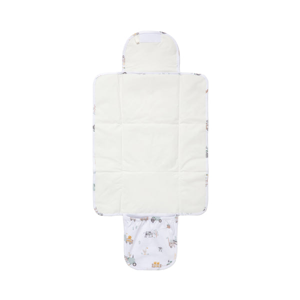 Waterproof Travel Change Mat - Tractor Ride – Living Textiles Co