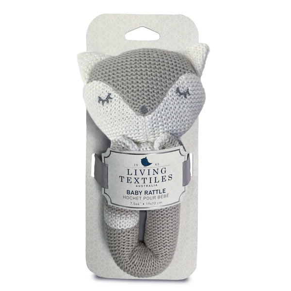 Knitted Rattle - Charley Fox – Living Textiles Co